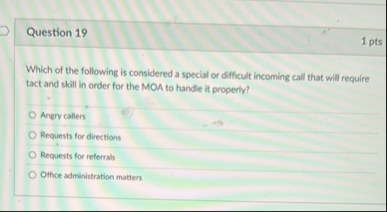 Solved Question 191 ﻿ptsWhich of the following is considered | Chegg.com