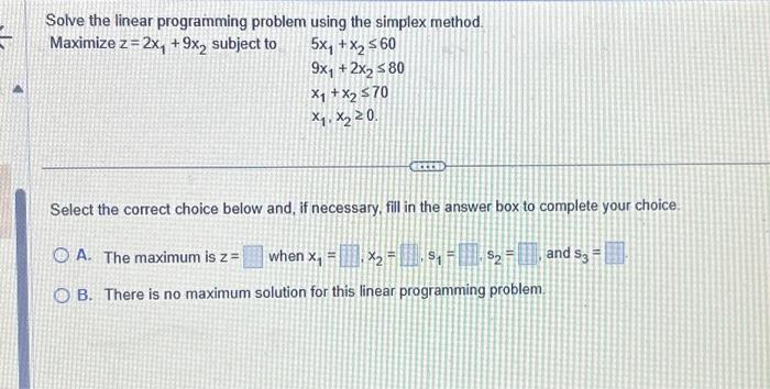 Solved Solve The Linear Programming Problem Using The