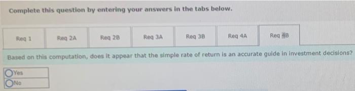 Solved Problem 14-24 (Algo) Simple Rate of Return; Payback | Chegg.com