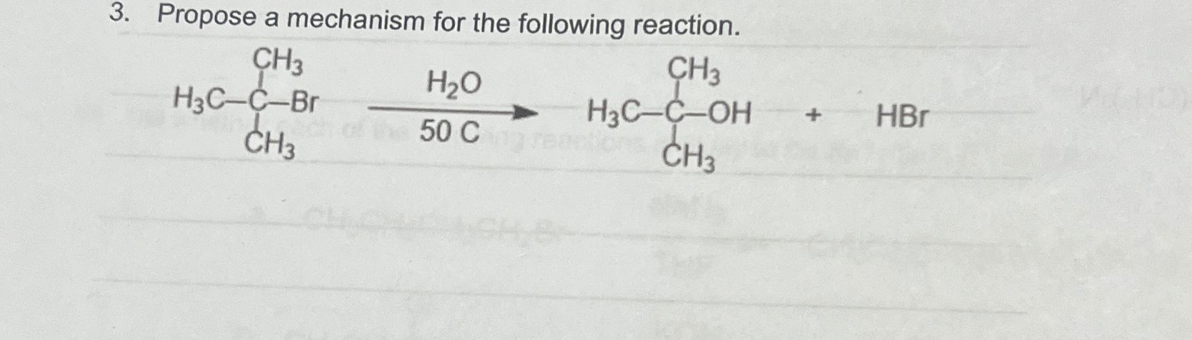 Solved Propose a mechanism for the following reaction. +HBr | Chegg.com