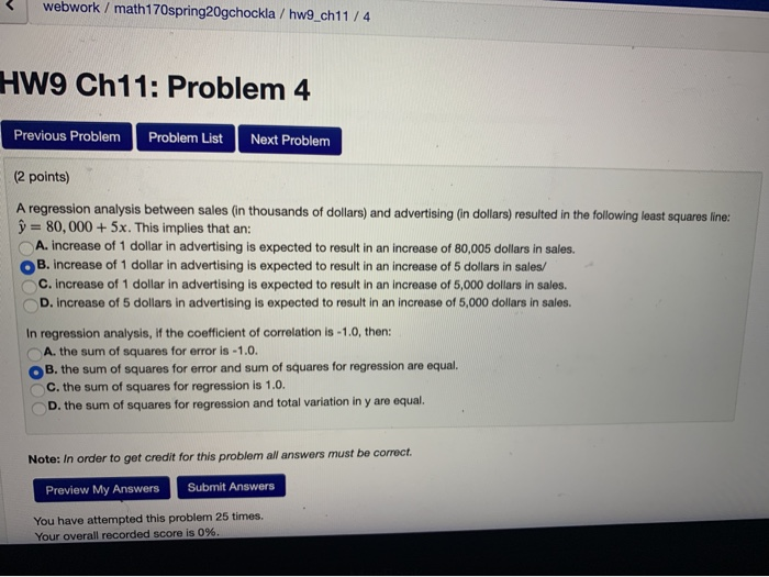 Solved webwork / math1 70spring20gchockla/hw9_ch11/4 HW9 | Chegg.com