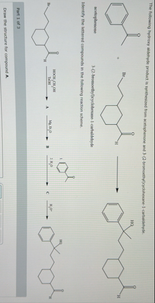 Solved The following hydroxy aldehyde product is synthesized | Chegg.com
