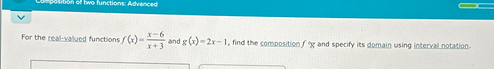 Solved For the real-valued functions f(x)=x-6x+3 ﻿and | Chegg.com