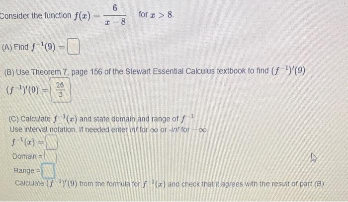 Solved Consider the function f(x)=x−11 (A) Find f−1(11)= (B) | Chegg.com