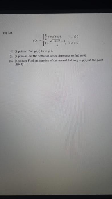 Solved (1) Function y=y(x) is given implicitly by | Chegg.com