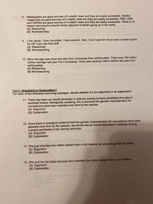 Solved 8. Newspapers are good sources of in-depth news and | Chegg.com