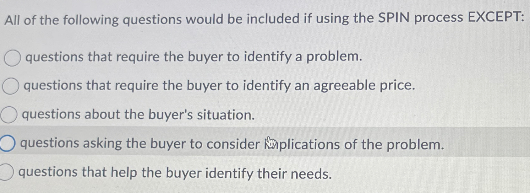 Solved All of the following questions would be included if | Chegg.com