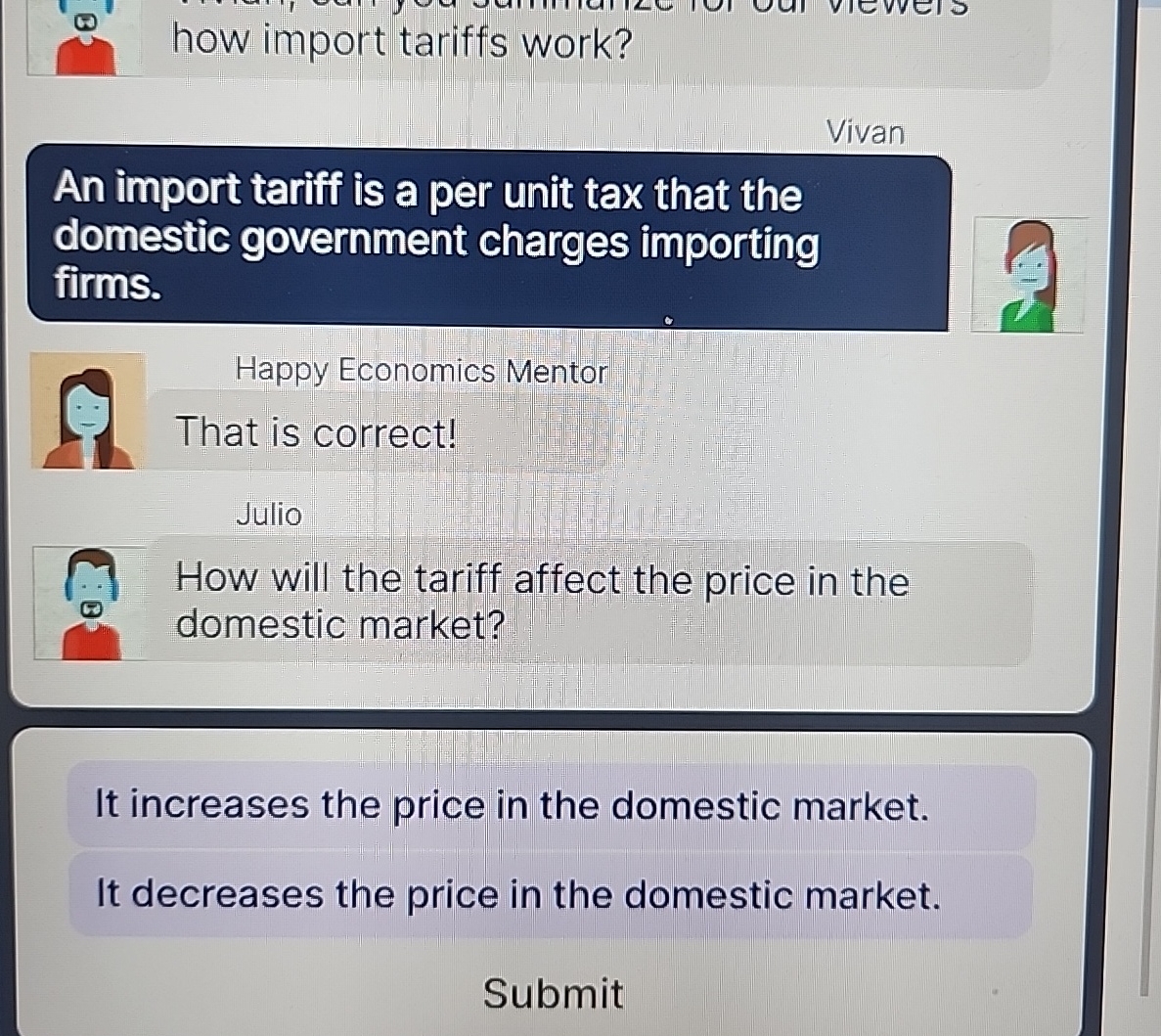 Solved how import tariffs work?An import tariff is a per | Chegg.com