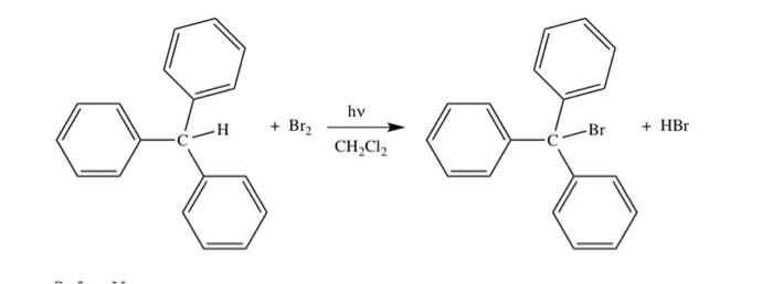 Solved In the free radical bromination of triphenylmethane, | Chegg.com