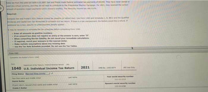 Solved Note: This problem is for the 2021 tax year. Daniel | Chegg.com