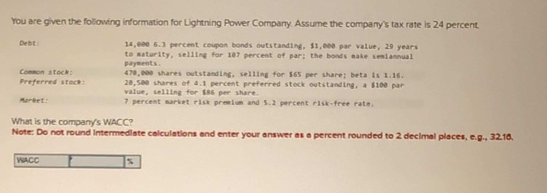 Solved You are given the following information for Lightning | Chegg.com