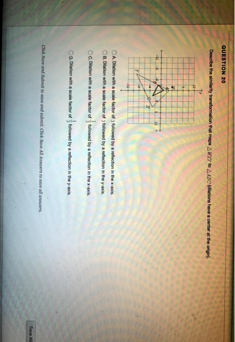 Solved QUESTION 20 Describe the similarity transformation | Chegg.com