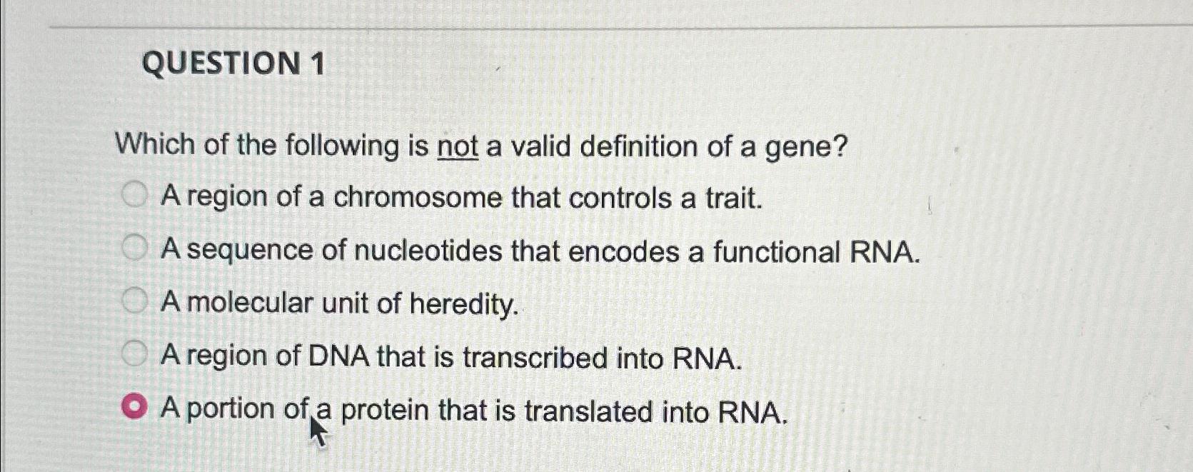 Solved QUESTION 1Which of the following is not a valid | Chegg.com