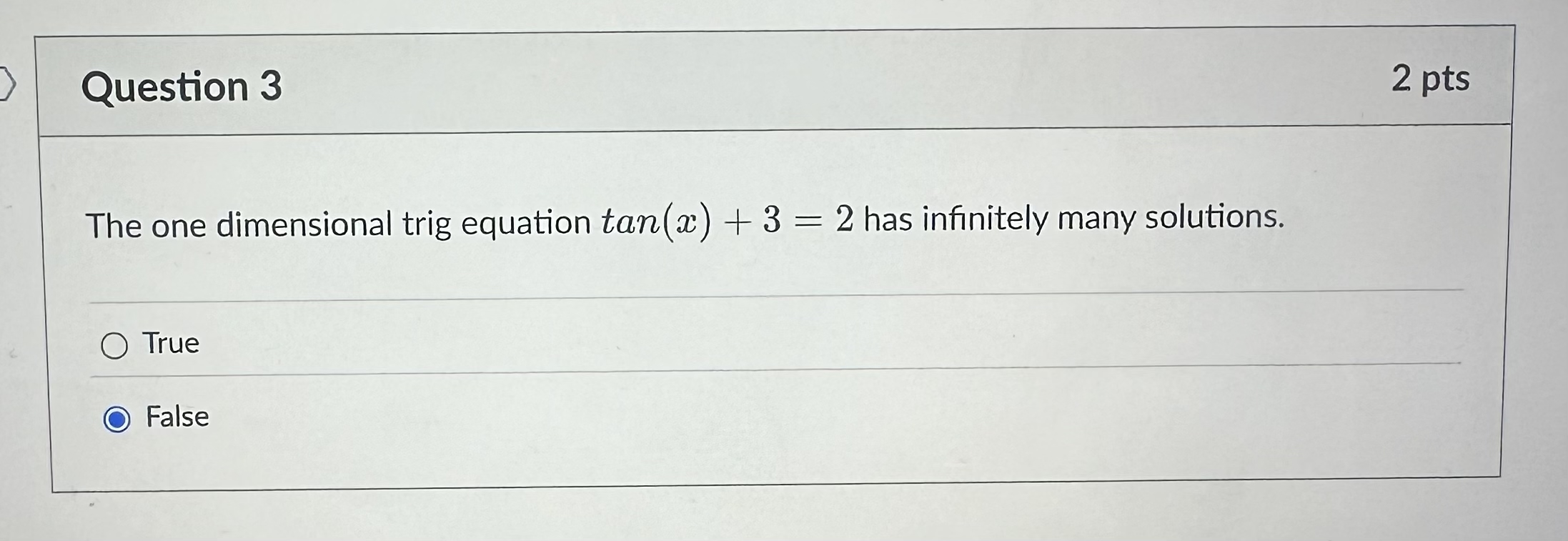 Solved Question 32 ﻿ptsThe one dimensional trig equation | Chegg.com