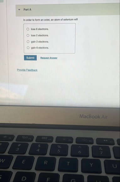 Solved Part AIn order to form an octet, an atom of selenium | Chegg.com