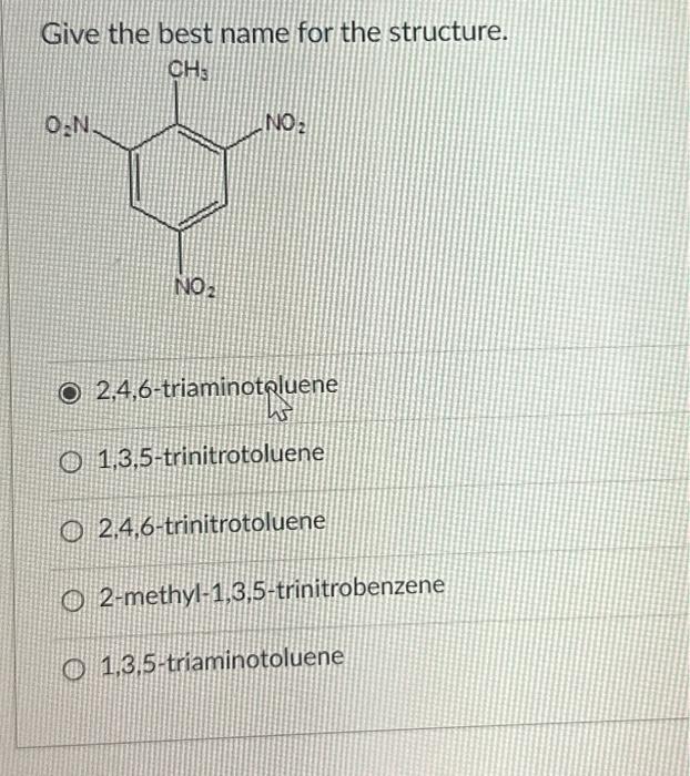 Solved Give the best name for the structure. | Chegg.com