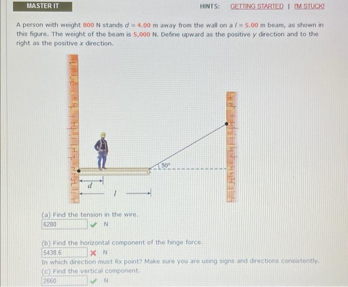 Solved Example 10.8 Standing on a Horizontal Beam R a A | Chegg.com