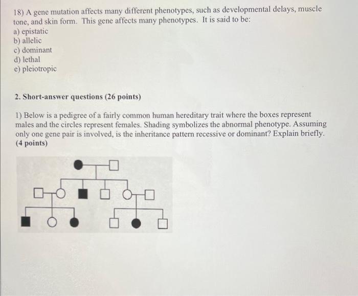 Solved 1. Multiple Choice ( 3 points each; 54 points | Chegg.com