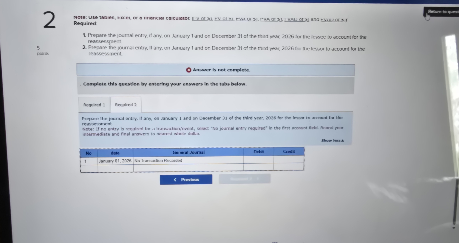 Solved 2 ﻿Required:Prepare the journal entry, if any, on | Chegg.com