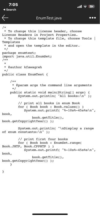 Solved * To change this license header, choose License | Chegg.com
