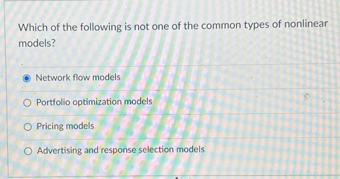 Which of the following is not one of the common types | Chegg.com