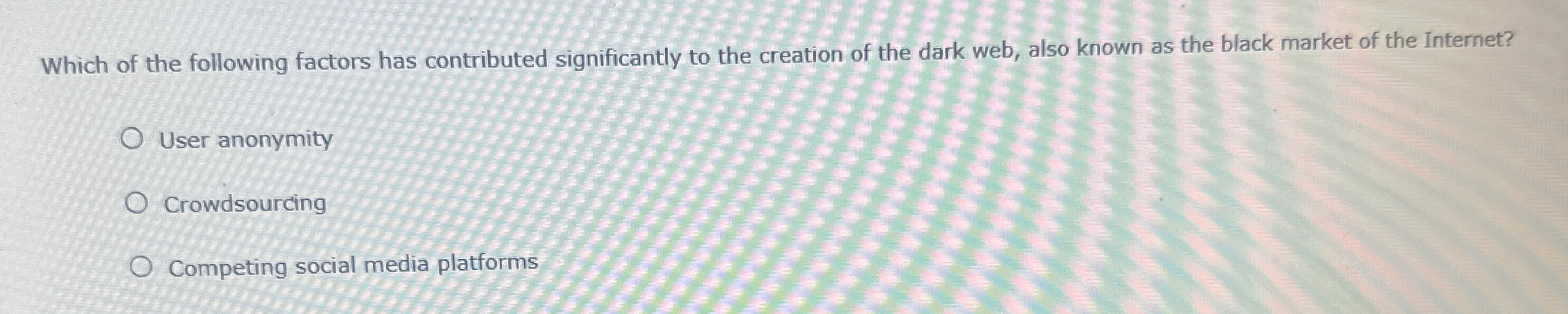 Solved Which of the following factors has contributed | Chegg.com