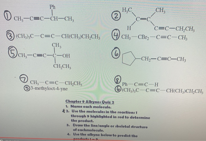 Solved Ph 6 HỌC CH, -C=C=CH-CH, (CH3),C-C=c-CH(CH3)CH,CH; | Chegg.com Solved Ph 6 HỌC CH, -C=C=CH-CH, (CH3),C-C=c-CH(CH3)CH,CH; | Chegg.com
