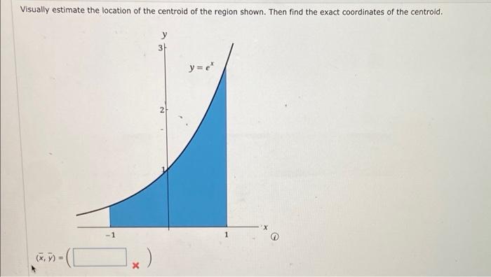 Solved Visually estimate the location of the centroid of the | Chegg.com