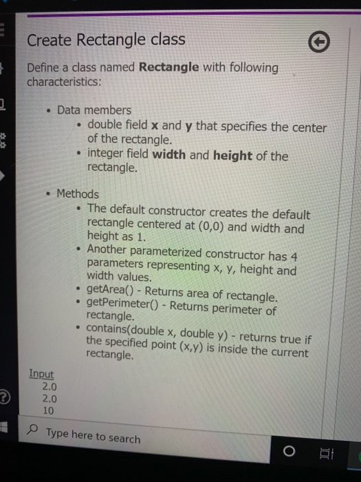 Solved Determine if a point lies inside of a rectangle | Chegg.com