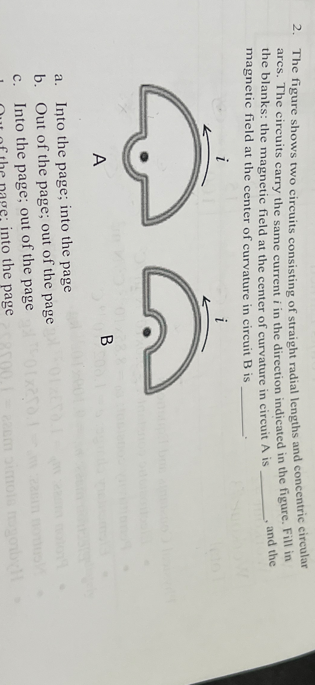 Solved The figure shows two circuits consisting of straight | Chegg.com