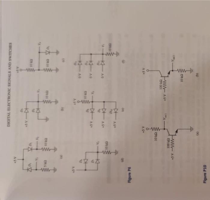 Solved Section 7 6. Determine if the diodes in Figure P6 are | Chegg.com