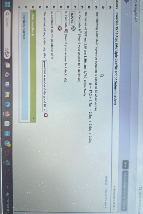 Solved Search this ccu15 ﻿AssignmentSeretionsExercise 15.13 | Chegg.com