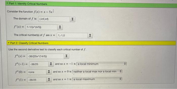 Solved Onsider The Function F X X−5x31 The Domain Of F Is