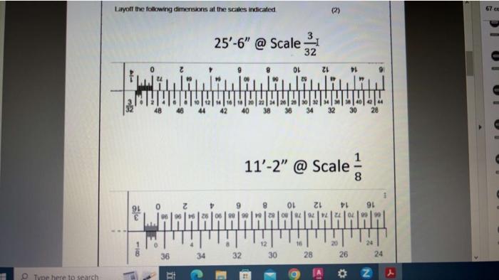 25’-6" @ Scale 323I 11'-2"@Scale 81 | Chegg.com