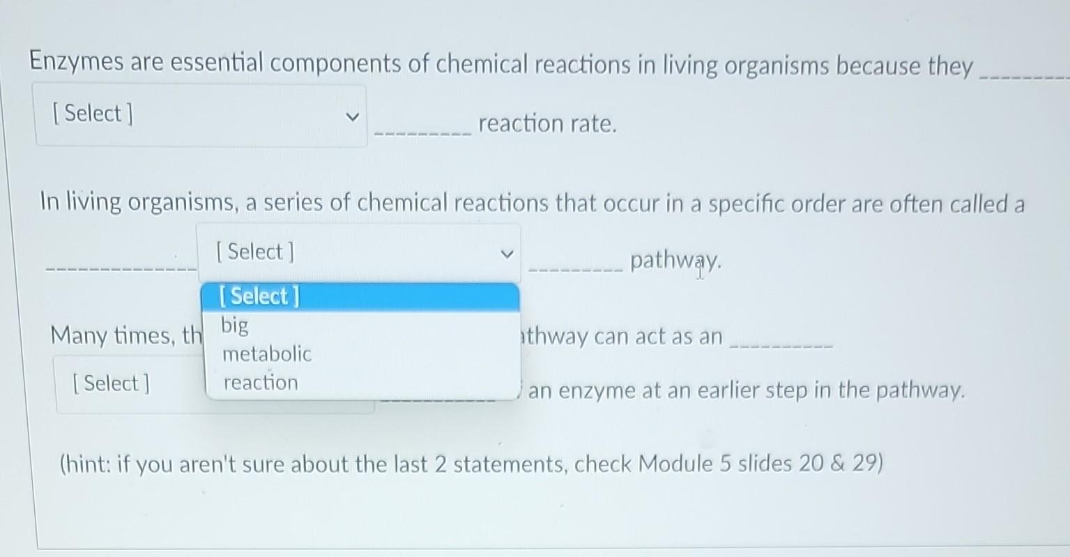 Solved A molecule that can inhibit enzyme activity by | Chegg.com