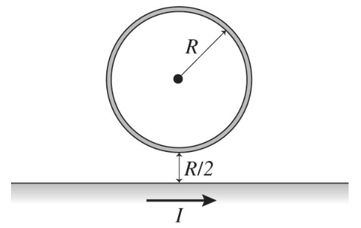 Solved A single current-carrying circular loop of radius R | Chegg.com