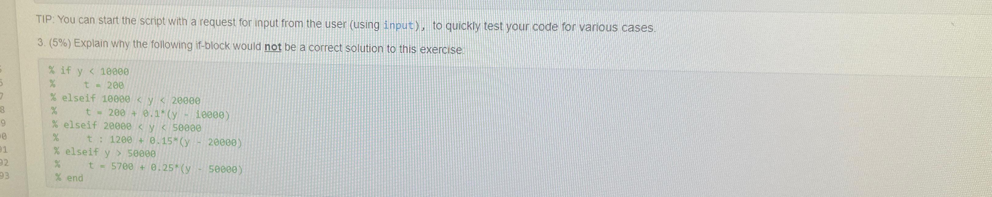 Solved TIP: You can start the script with a request for | Chegg.com