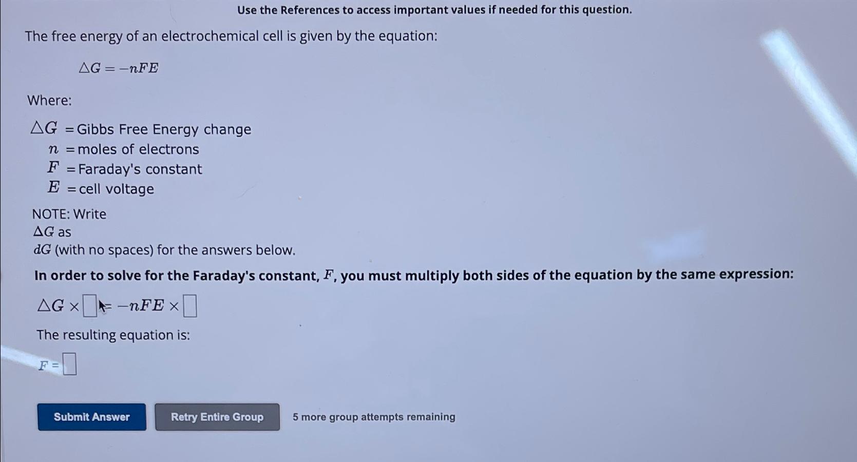 Solved Use the References to access important values if | Chegg.com