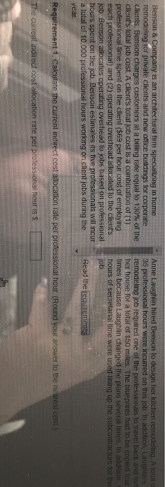 Solved 1. Calculate the current indirect cost allocation | Chegg.com