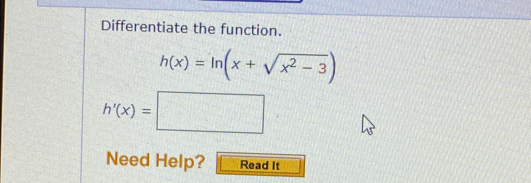 Solved Differentiate the | Chegg.com