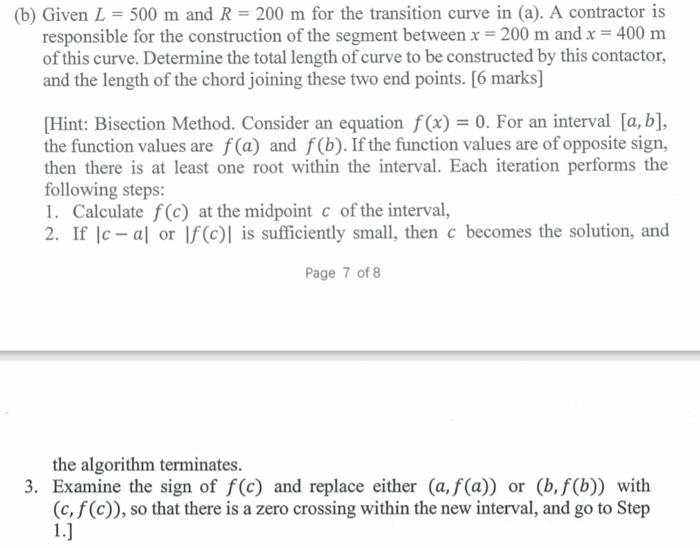 a-consider-a-transitive-curve-of-length-l-between-a-chegg