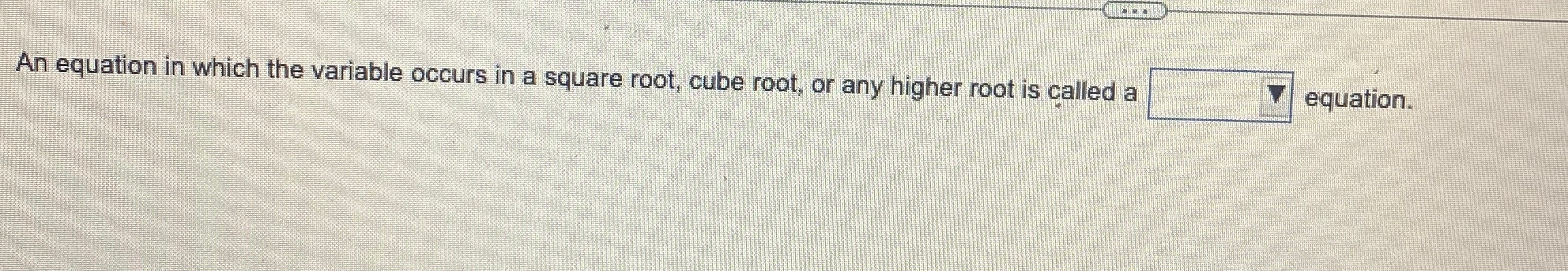 Solved An equation in which the variable occurs in a square | Chegg.com
