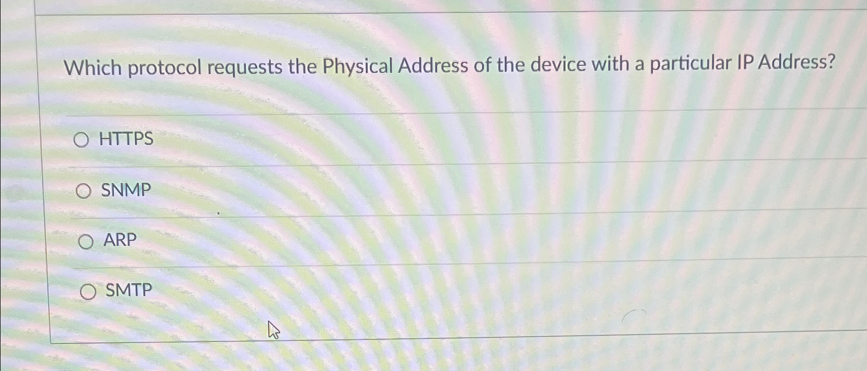 Solved Which protocol requests the Physical Address of the | Chegg.com