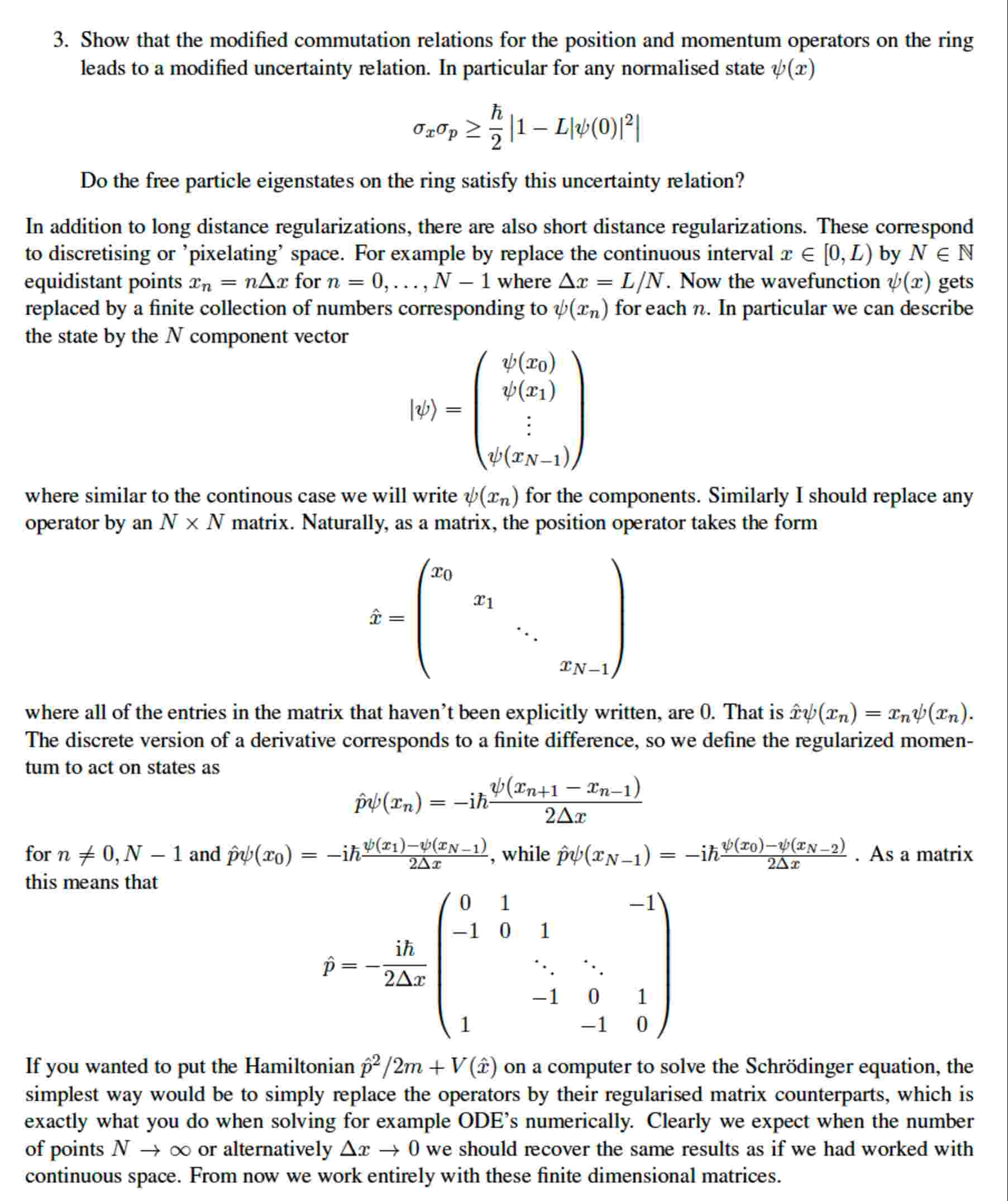 Solved Show that the modified commutation relations for the | Chegg.com