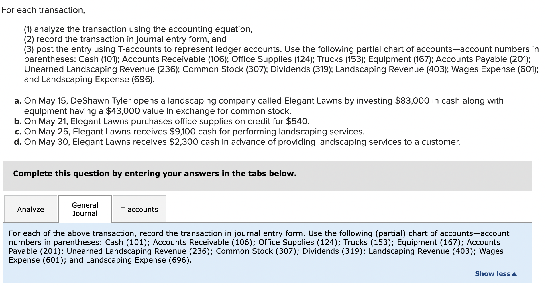 Solved For each transaction,(1) ﻿analyze the transaction | Chegg.com
