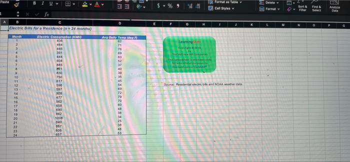 Solved Chapter Exercise 12-58 (Static) Using data set I, | Chegg.com