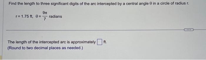 Solved Use the formula s=rωt to find the value of the | Chegg.com