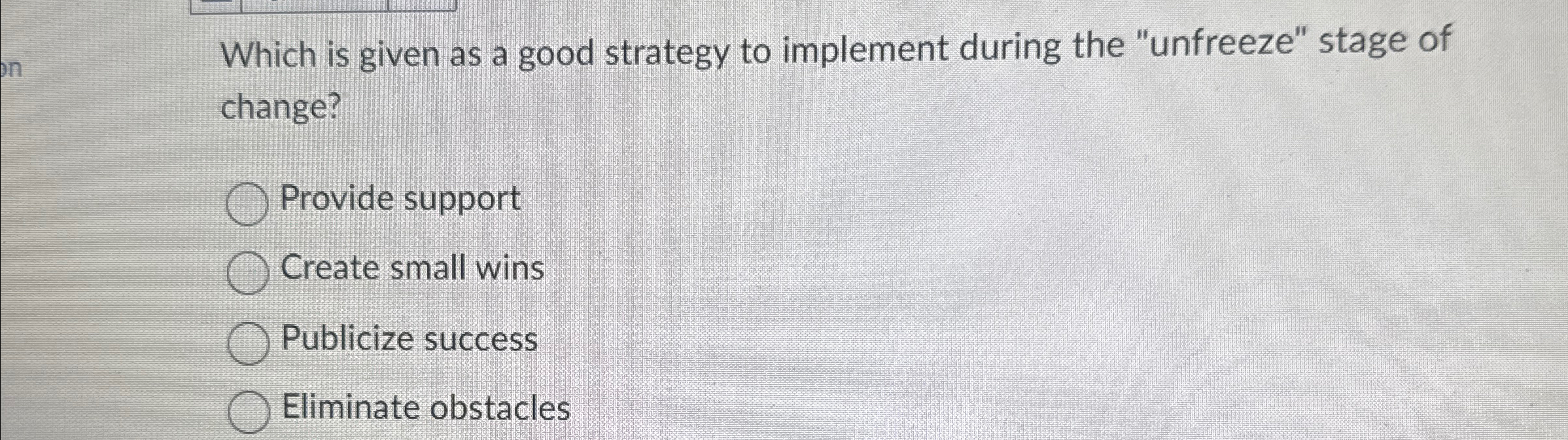 Solved Which is given as a good strategy to implement during | Chegg.com