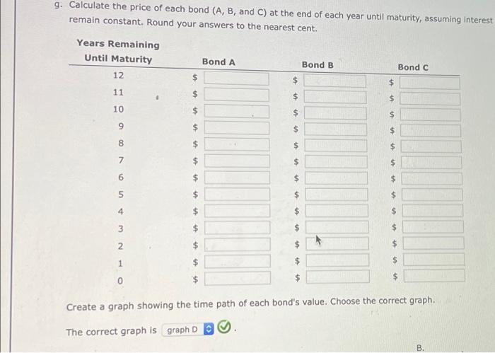 Solved 1. What is the expected current yield for each bond | Chegg.com