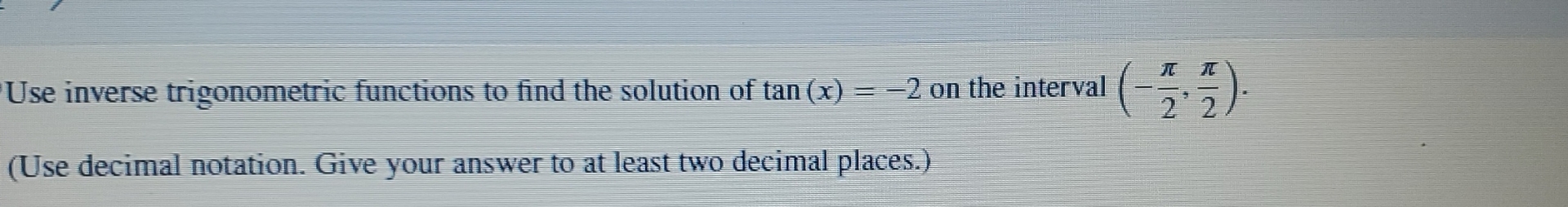 Solved Use inverse trigonometric functions to find the | Chegg.com